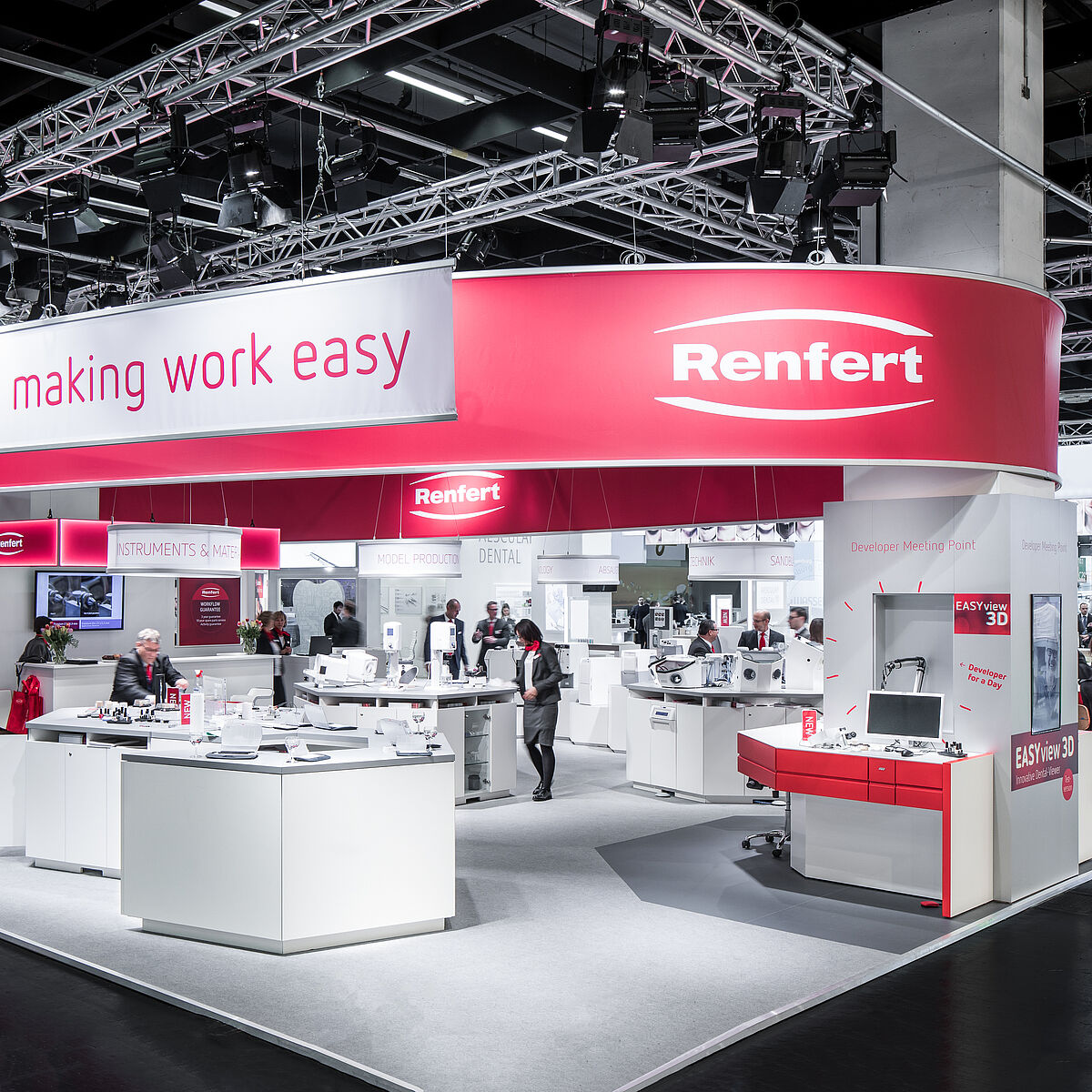 Messestand zur 37. Internationalen Dental-Schau